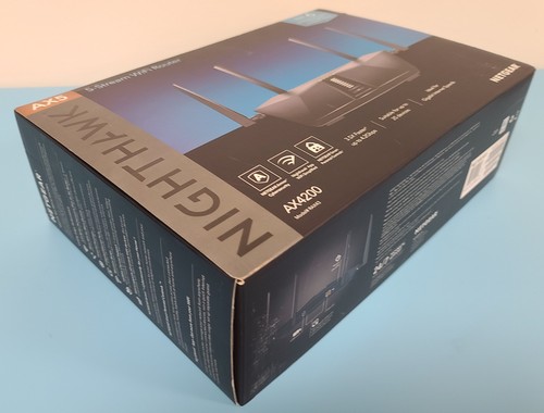 Netgear RAX43 RAX43-100NAS Nighthawk AX5 AX4200 Boxed Black with PA and ...
