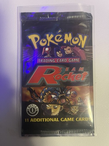 Pokemon 1st Edition Team Rocket Booster Pack Factory Sealed 1999-2000 ...