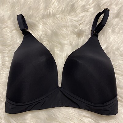 Lively 34DDD Bra Black Wireless Lightly Lined Back Closure J Hook | eBay