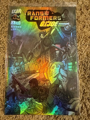 TRANSFORMERS GI JOE #1 Dream Wave Holo Foil VARIANT 2003 | eBay