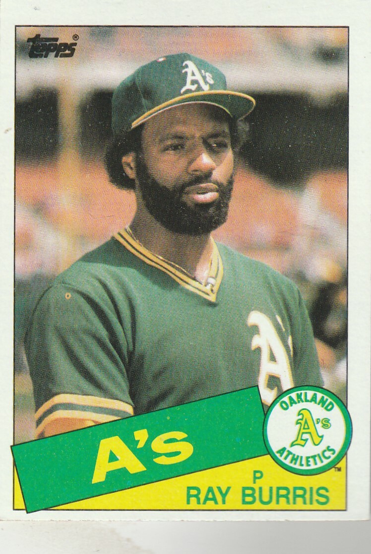 FREE SHIPPING-MINT-1985 Topps #758 Ray Burris Athletics PLUS BONUS ...