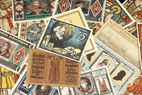 1920's Germany Notgeld Money 25pc Famous People - Breslau, Eisenach ...