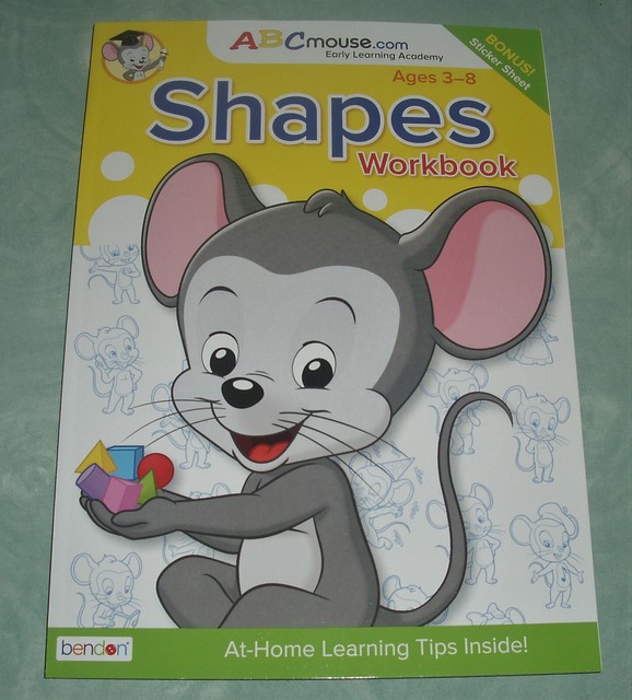 Bendon Publishing ABC Mouse 80 Page Shapes Workbook With Stickers for ...