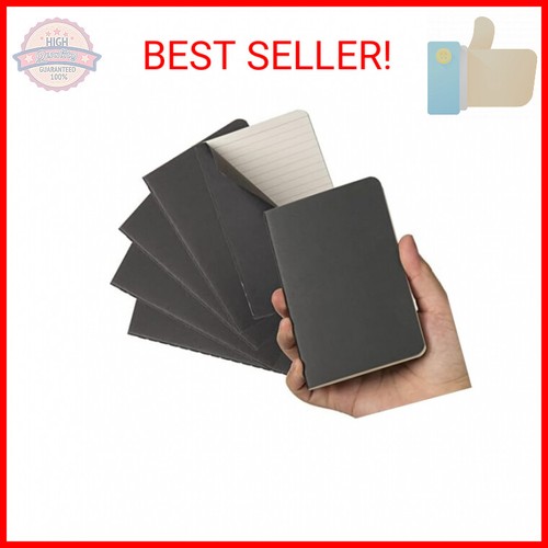TWONE Pocket Notebook, 6 Pack Softcover Mini Notebooks 3.5" x 5.5 ...