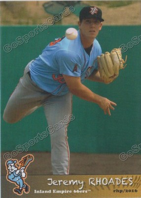 2016 Inland Empire 66ers Jeremy Rhoades RC Rookie Angels | eBay