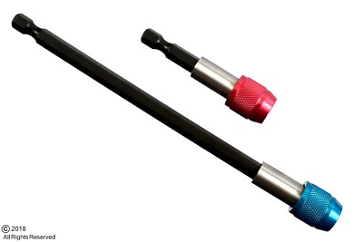 2PC SCREWDRIVER EXTENSION QUICK CHANGE SET | eBay