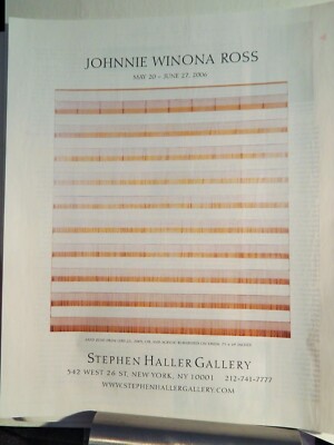 JOHNNIE WINONA ROSS ART PIECE VTG ORIG 2006 ADVERTISEMENT | eBay