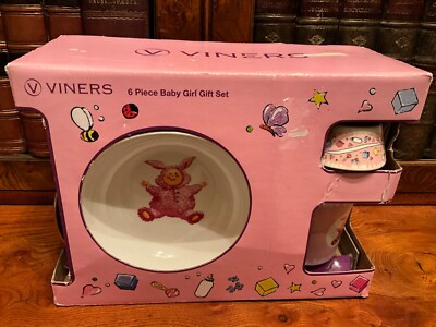 Viners 6 Piece Baby Girl Gift Set - China & Cutlery - New | eBay UK
