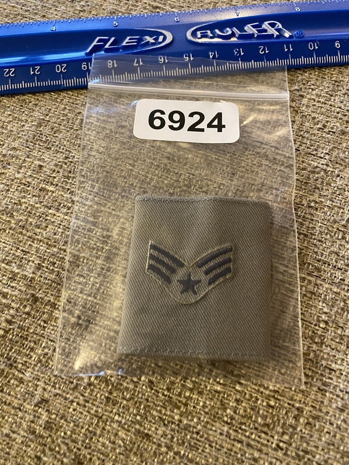 US Air Force ABU Senior Airman Loop Enlisted Rank Insignia Patch Single ...