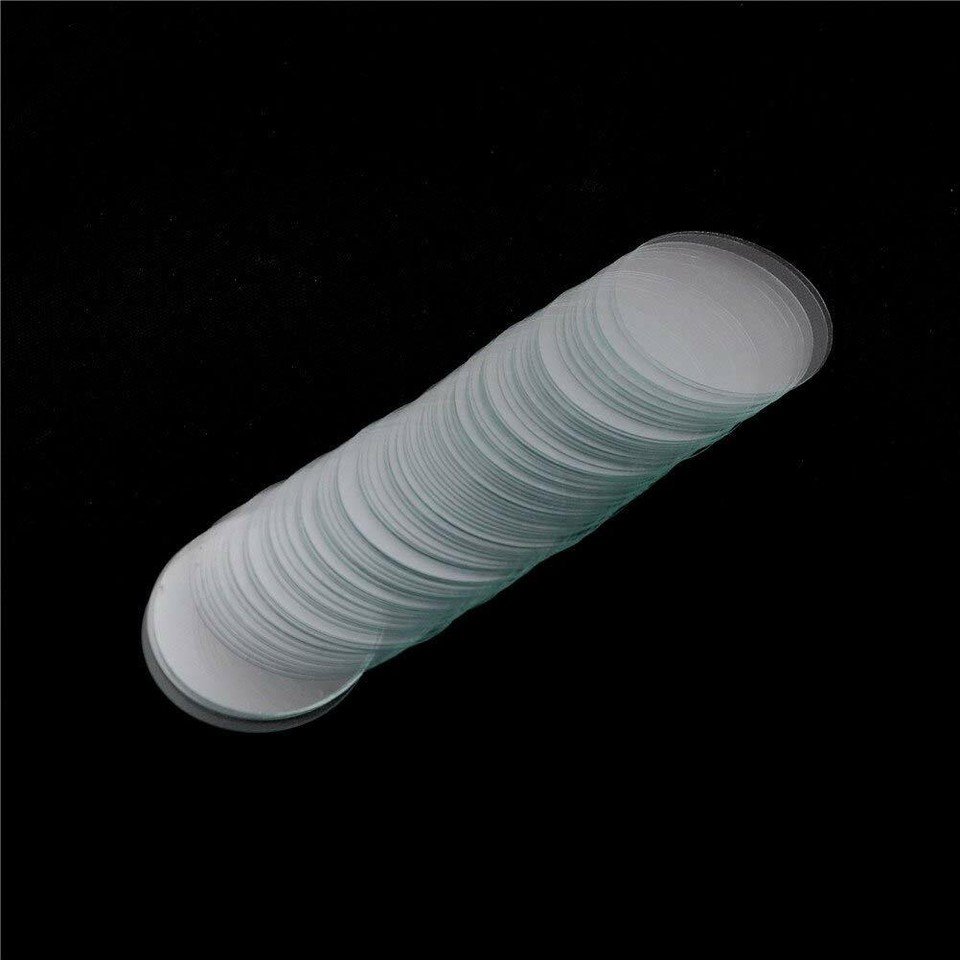 100 PCS/Box Glass Circular Coverslip Slides Big Round Covers | eBay