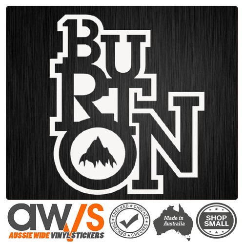 Burton Sticker Decal Large For Car window Snowboard Snow Ski Skate ...