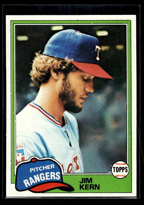1981 Topps Baseball #197 Jim Kern "Set Break" Mint Texas Rangers | eBay