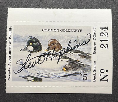 WTDstamps - 1993 NEVADA - State Duck Stamp - Mint OG NH **ARTIST SIGNED ...