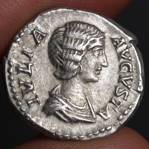 Julia Domna Denarius Ancient Roman Empire Silver Coin 196AD Pietas Very ...
