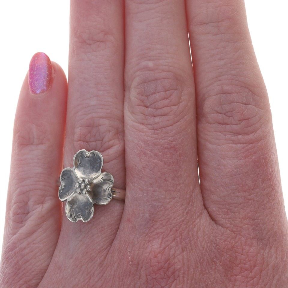 Stuart NYE Dogwood Statement Ring - Sterling Silver 925 North Carolina ...