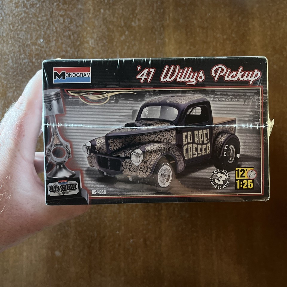 1941 Willys Pickup Truck Hot Rod '41 Revell-Monogram 1/25 Scale Model ...