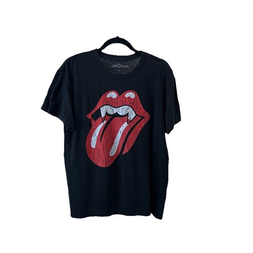The Rolling Stones Womens Size XL Vampire Teeth Fangs Graphic Band Tee ...