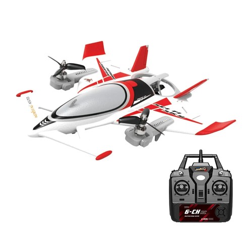 RC Airplane 2.4GHz 6CH VTOL RTF Remote Control plane 315mm Night Fly ...
