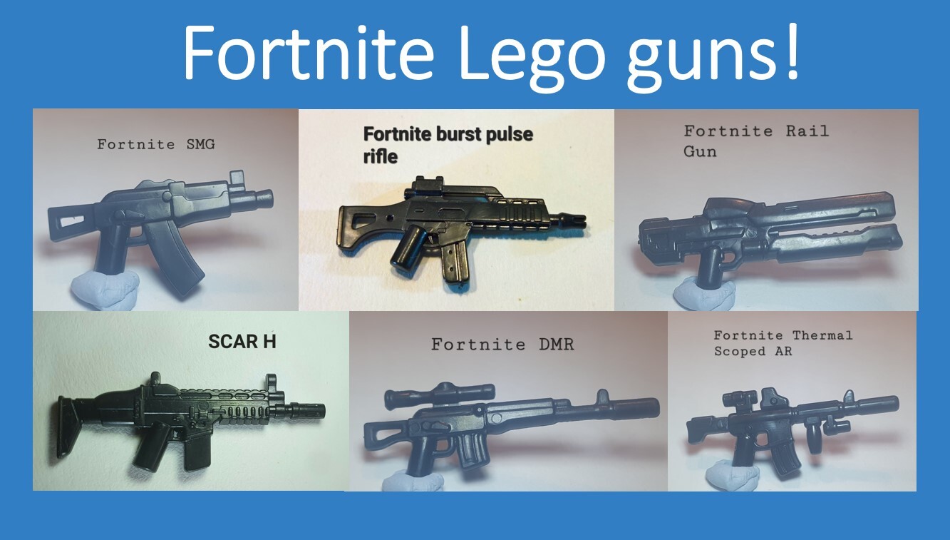 Fortnite Lego -compatible guns for minifigures - super realistic, high ...