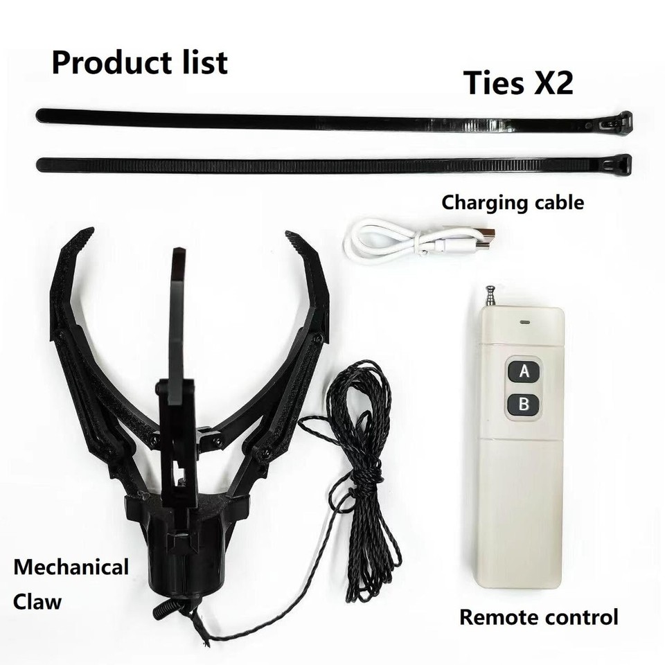 Drone remote control intelligent mechanical claw/hook air releaser pick ...