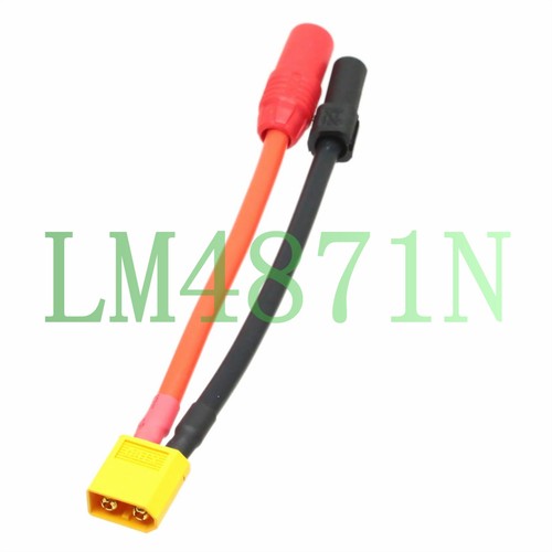 XT150 AS150 Female to XT60 male Connector Adapter 5CM 10awg Wire DJI ...