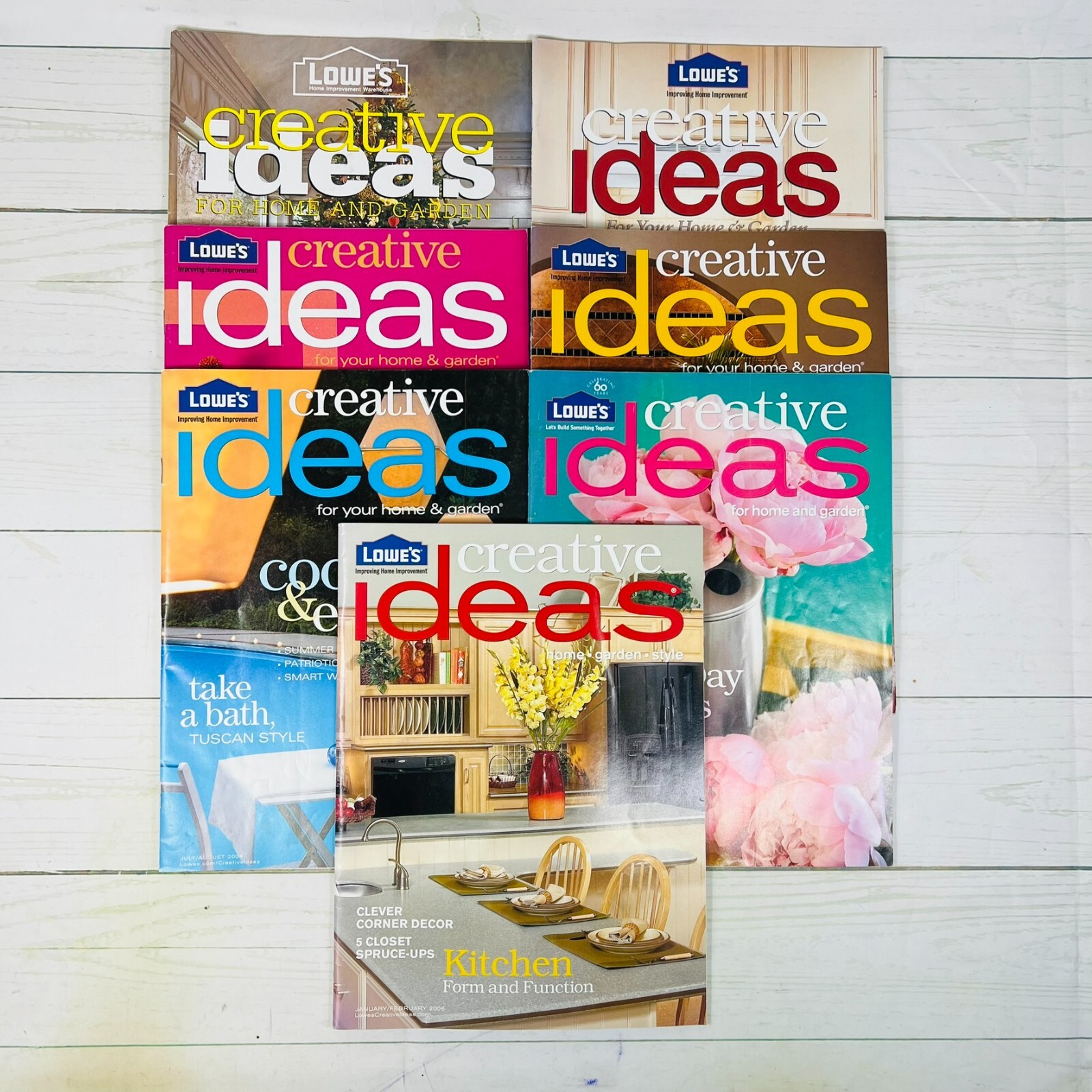 Lowe's Magazines Creative Ideas Lot Of 7 in great Condition. | eBay