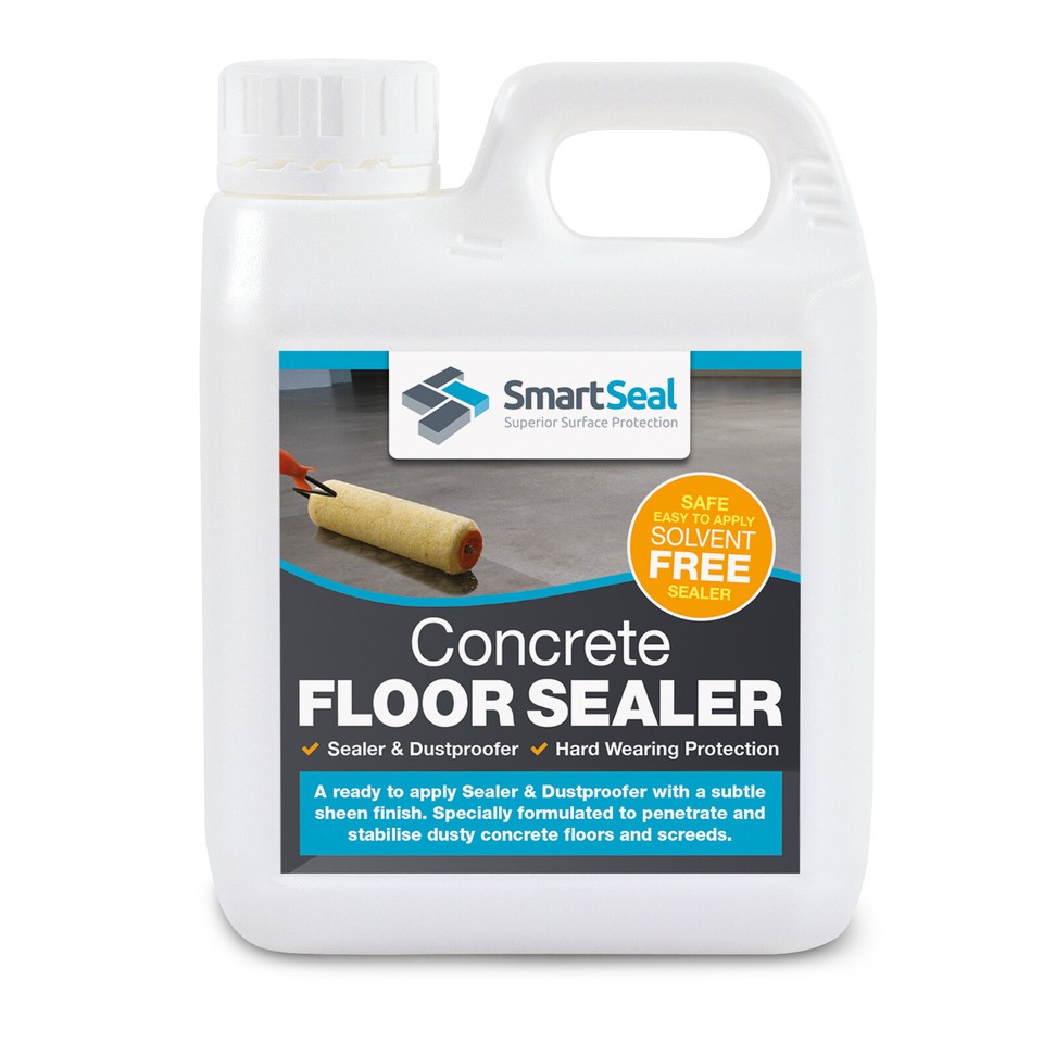 SmartSeal Concrete Dust Proofer Sealer Heavy Duty Garages Floors Shed ...