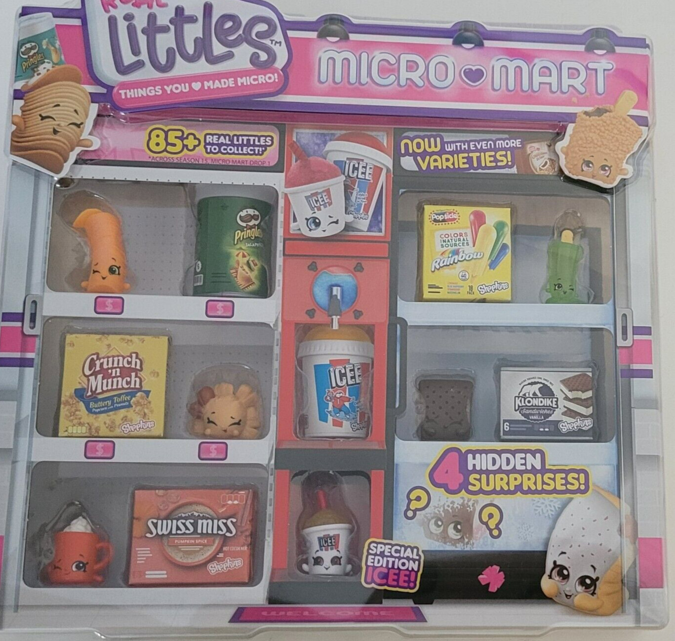 Shopkins Real Littles Micro Mart 16 Pieces 8 real littles 8 Mini Packs