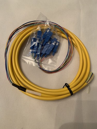 Quiktron 12 Strand Single Mode 9/125 Fiber Optic Pigtail 3m SC Blunt | eBay