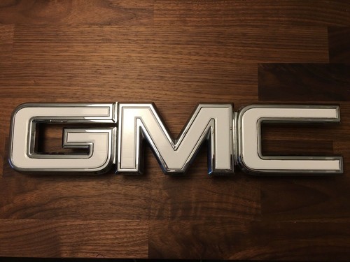 07-17 GMC Sierra Yukon GLOSS WHITE Front Grill / Rear Emblem Overlay ...
