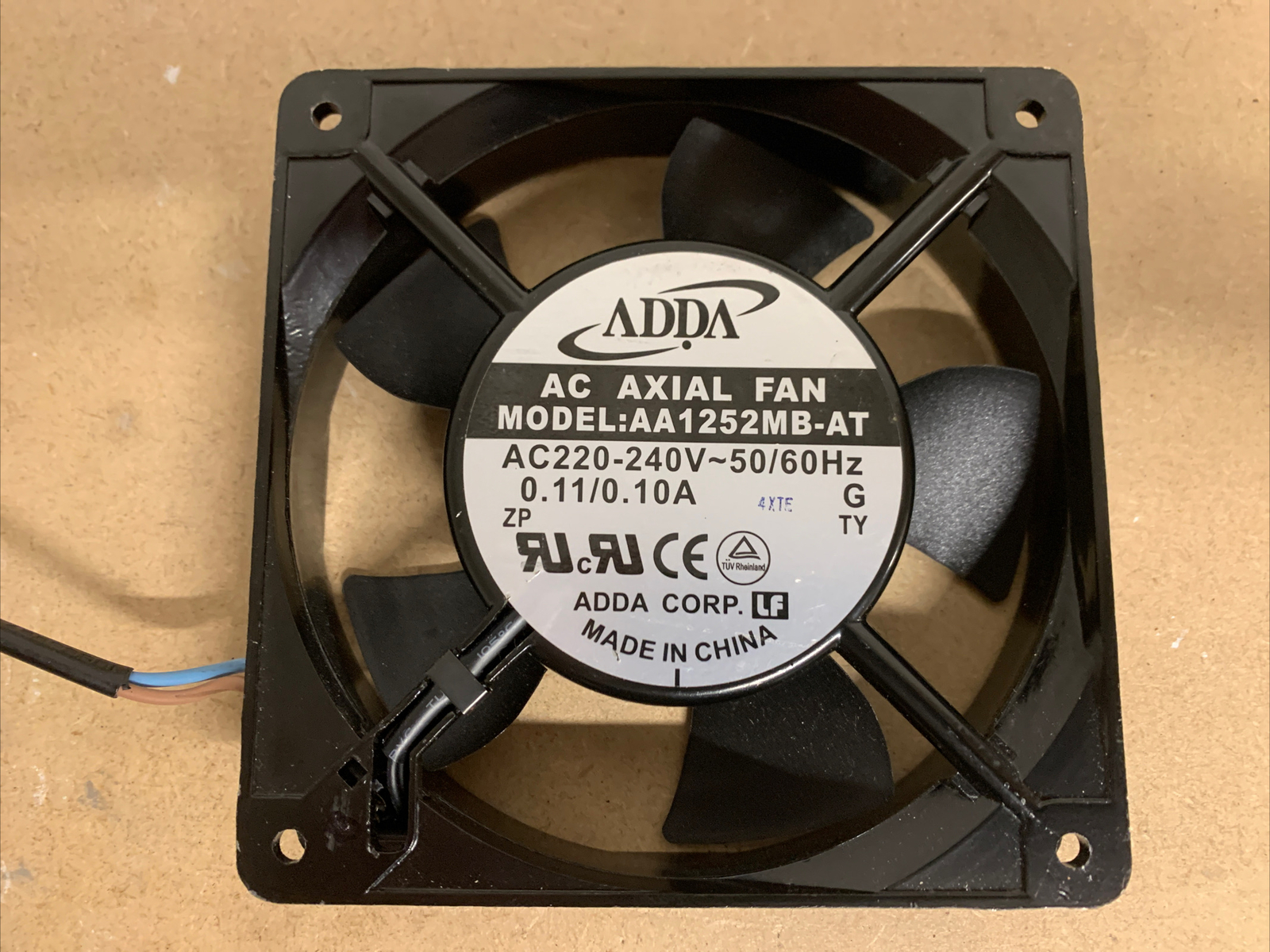 adda 120mm Ac Fan 120 X 120mm X 25mm 230vac axial fan model:AA1252MB-AT ...