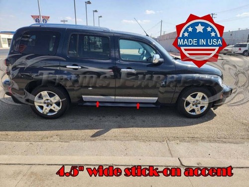 fit:2006-2011 Chevrolet HHR Body Side FLAT Molding Rocker Panel Trim ...