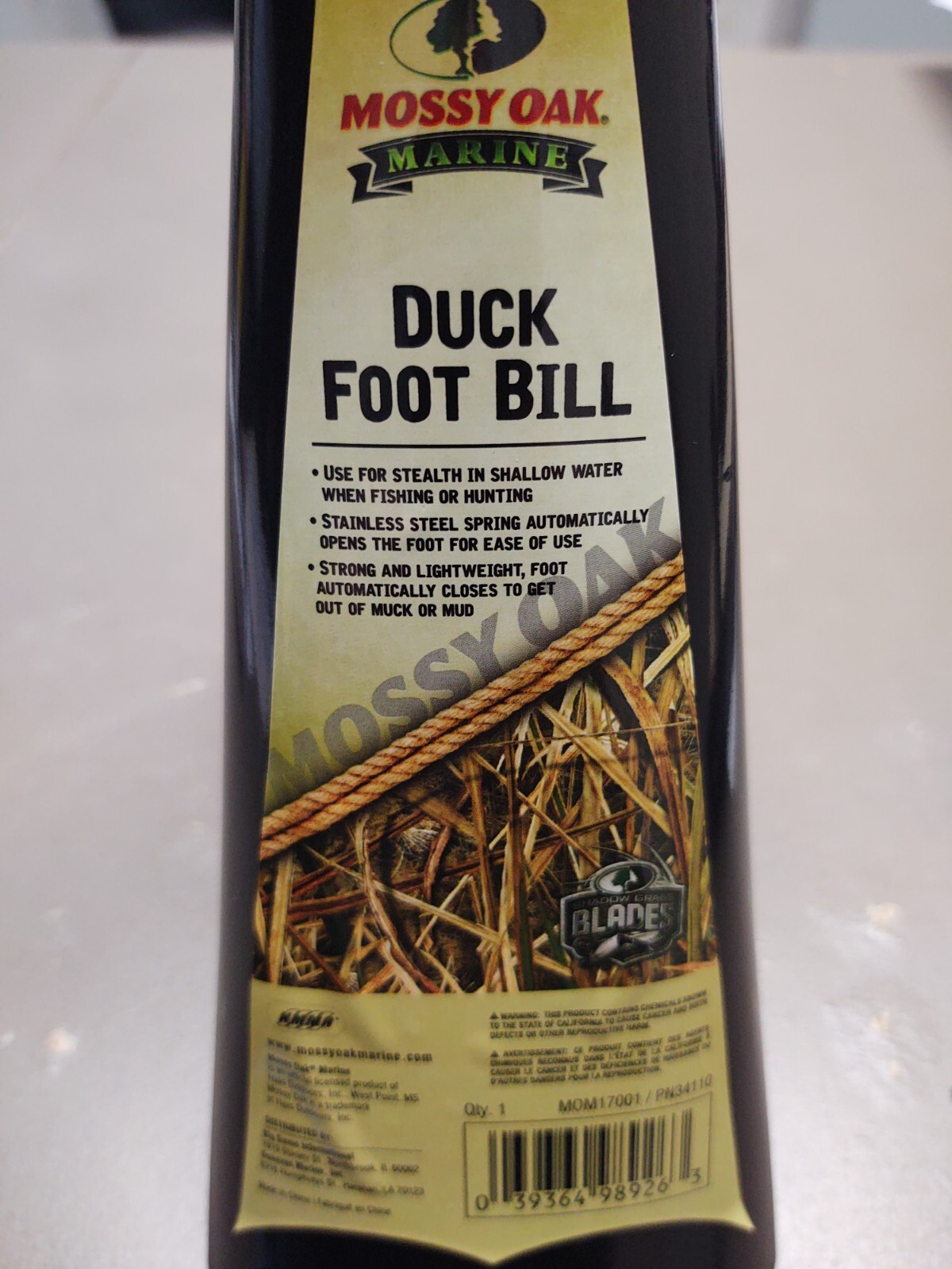 Mossy Oak Marine Duck Foot Bill Push Pole Marsh Foot | eBay