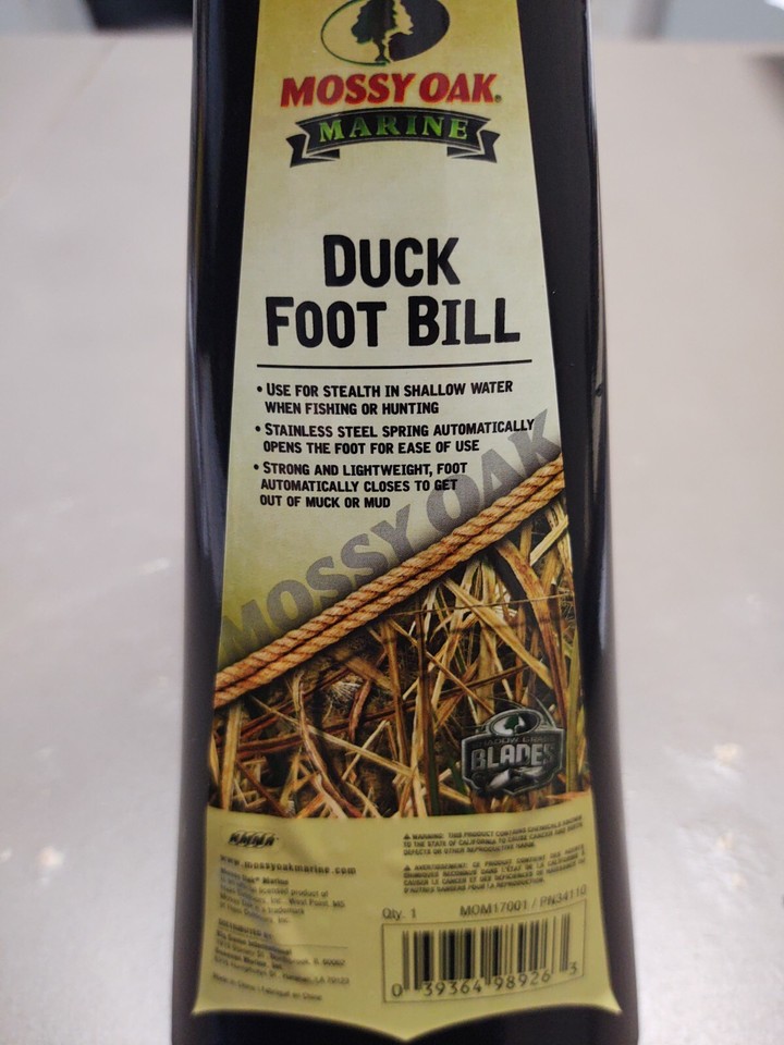 Mossy Oak Marine Duck Foot Bill Push Pole Marsh Foot | eBay