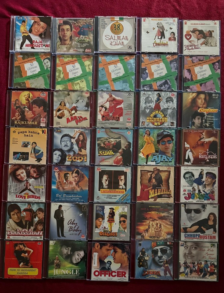 68 Bollywood Hindi CDs Melody EMI, TIPS Indian UK, USA UAE India Made ...