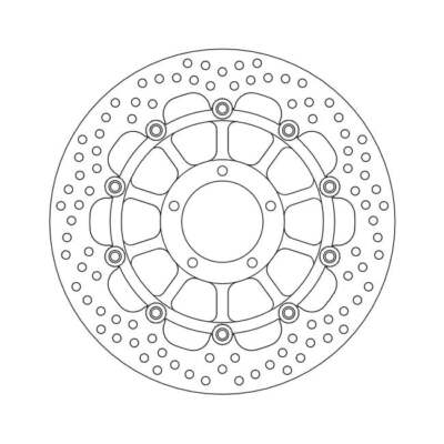 Moto-Master Halo Series Floating Brake Rotor TUV Appr Front LH Ducati ...