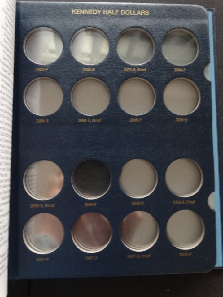 Set of 2 Whitman Kennedy Half Dollars Coin Album Book Number 1 & 2 1964 ...