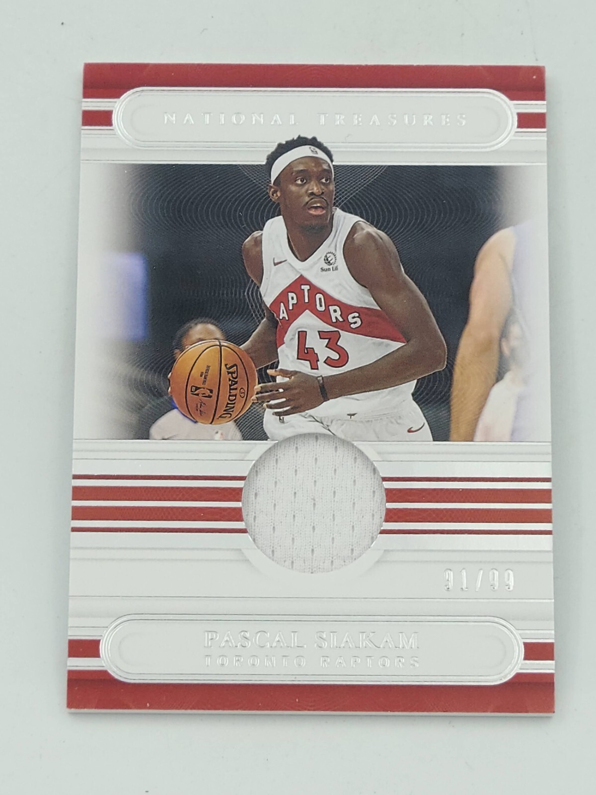 2020-21 National Treasures Pascal Siakam Game Used Jersey /99 Raptors ...