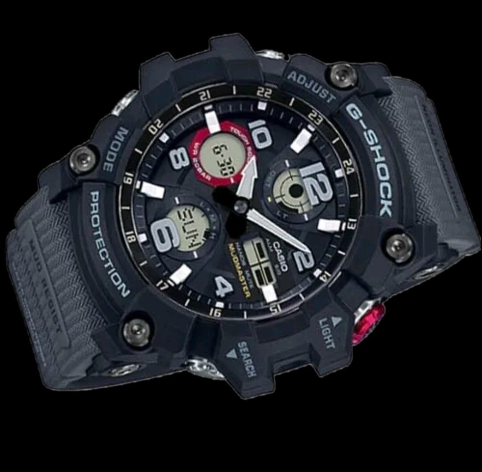Casio G-shock GSG-100-1A8DR Master of G Series MUDMASTER Solar Gray ...