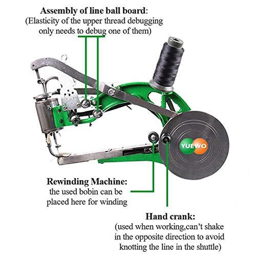 YUEWO Leather Hand Shoe Repair Machine Small Heavy Duty Cobbler Sewing ...
