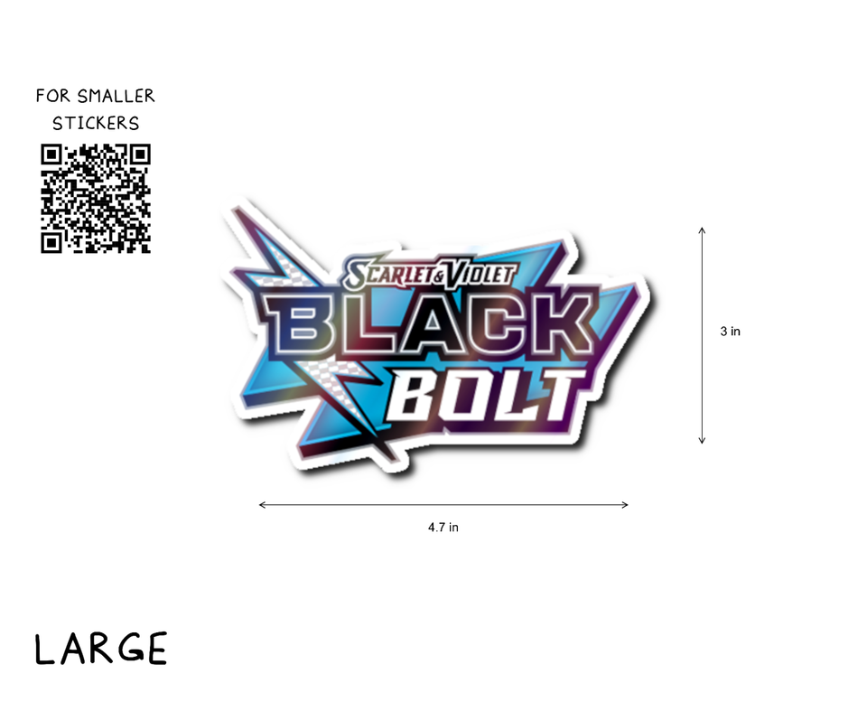 LARGE Pokemon TCG Holographic Sticker Labels - Matte Vinyl Decals for ...