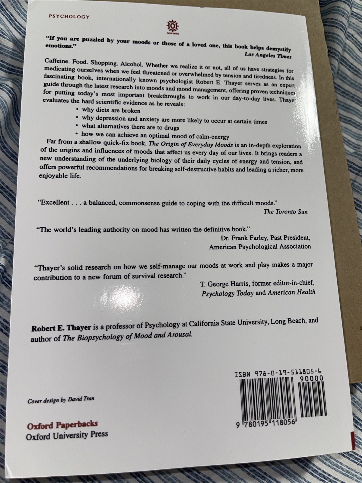 The Origin of Everyday Moods : Managing Energy, Tension, and Stress by ...
