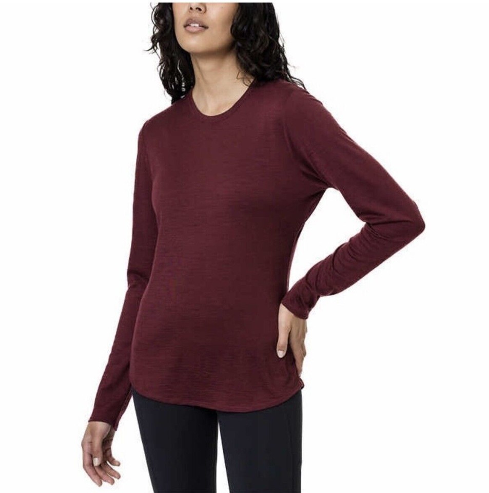 Women's Segments Merino Wool Long Sleeve Base Layer Top Tee | eBay