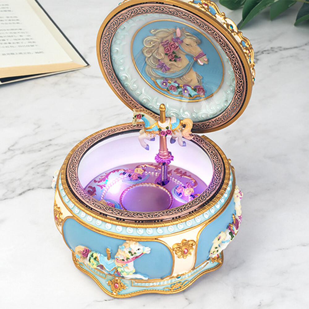 Luminous Carousel Box with Colorful Merry-go-Round Wind- Box F2F9 | eBay