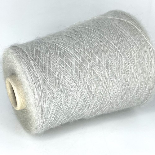 POIDS DENTELLE fil sur cône gris Perla KID MOHAIR LUXUEUX pour tricot ...