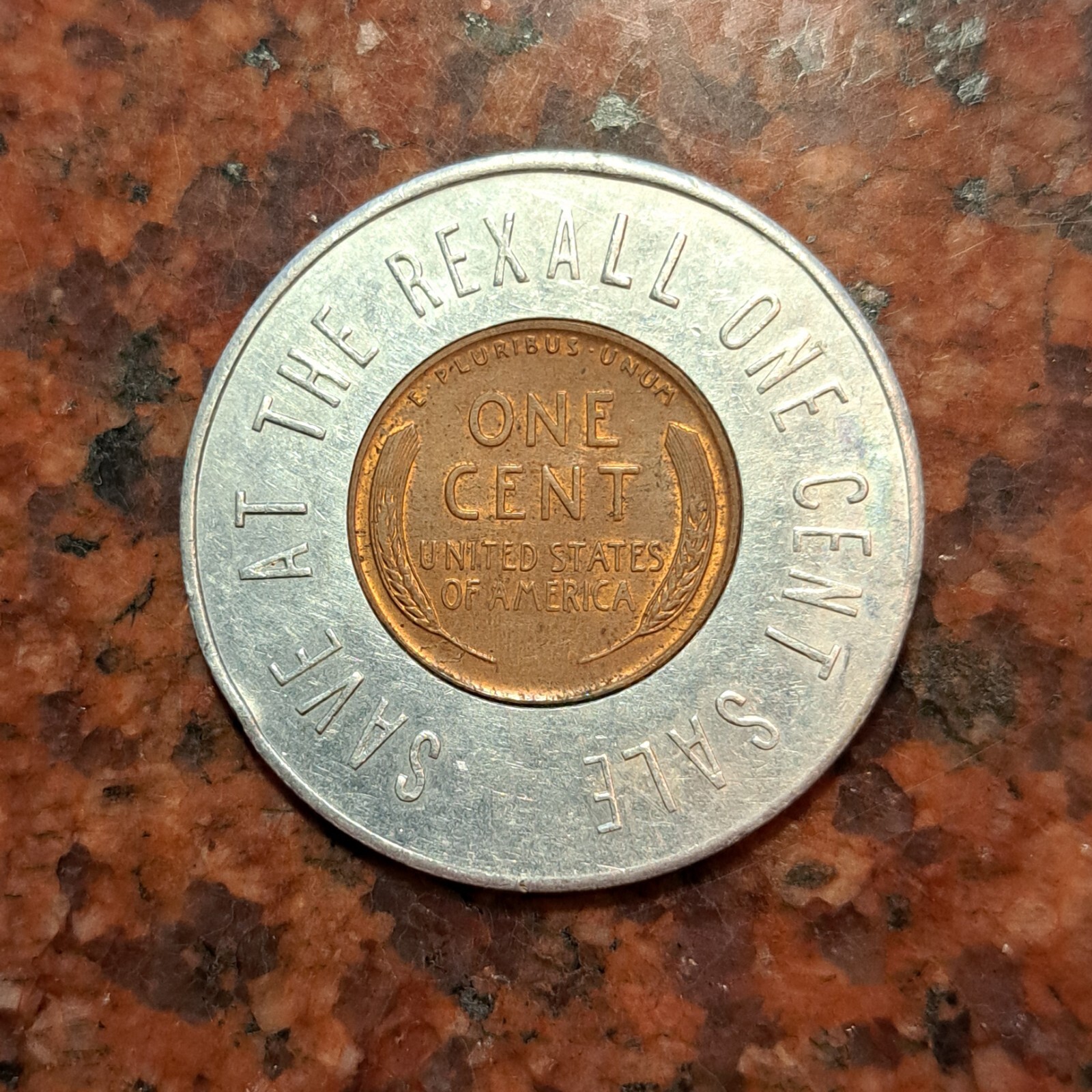 VINTAGE ENCASED GOOD LUCK PENNY - #B3907 | eBay