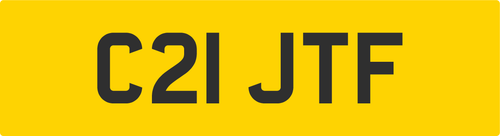 OLD 2 DIGIT CAR REG NUMBER PLATE C21 JTF WITH £80 DVLA TRANSFER PAID ...