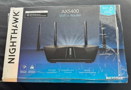 Netgear Nighthawk AX6 RAX54 AX5400 WiFi 6-Stream Wireless Router - open ...