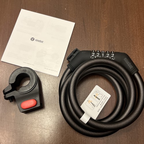 OEM Segway Ninebot Password Cable Lock for Bikes Scooters Black ...