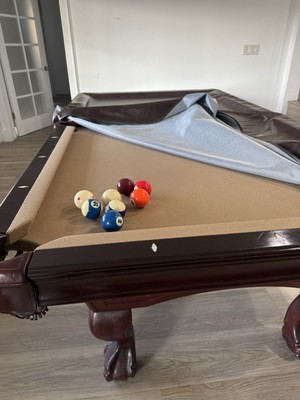 Imperial 8ft Billard Table Slate Cloth, Solid Dark Oak, Pool Table | eBay